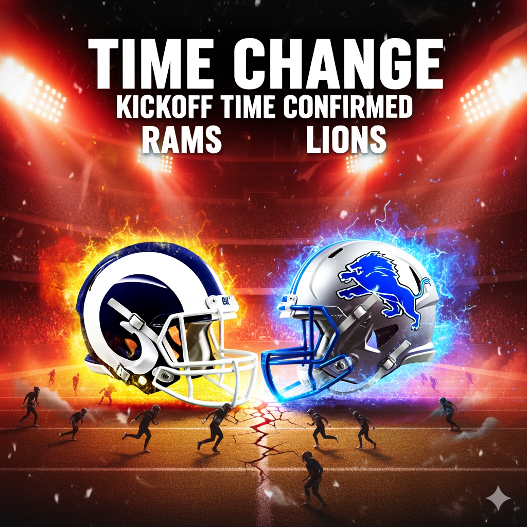 🚨 UPDATE NEWEST!! Los Angeles Rams vs Detroit Lions kickoff just ...