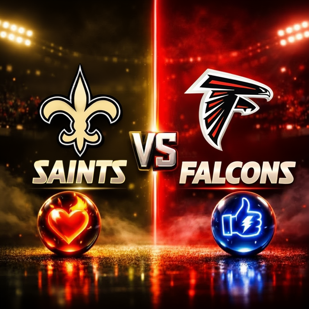 TIME CHANGER — Falcons vs. Saints at Mercedes-Benz Stadium — Kickoff ...