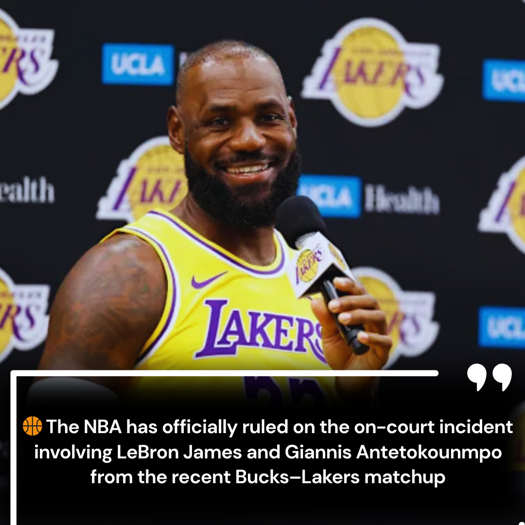 Breaking!! 🏀 The NBA has officially ruled on the on-court incident ...