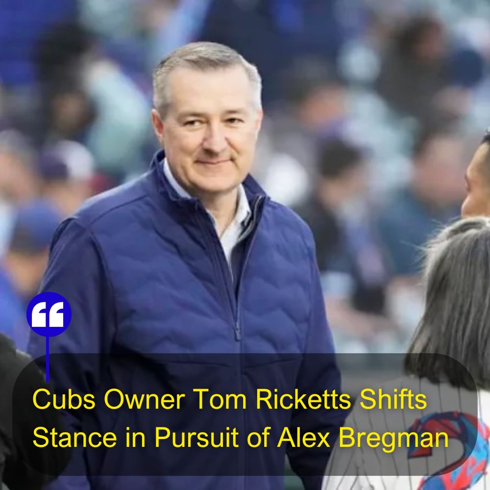 Cubs Owner Tom Ricketts Shifts Stance in Pursuit of Alex Bregman - NEWS USA